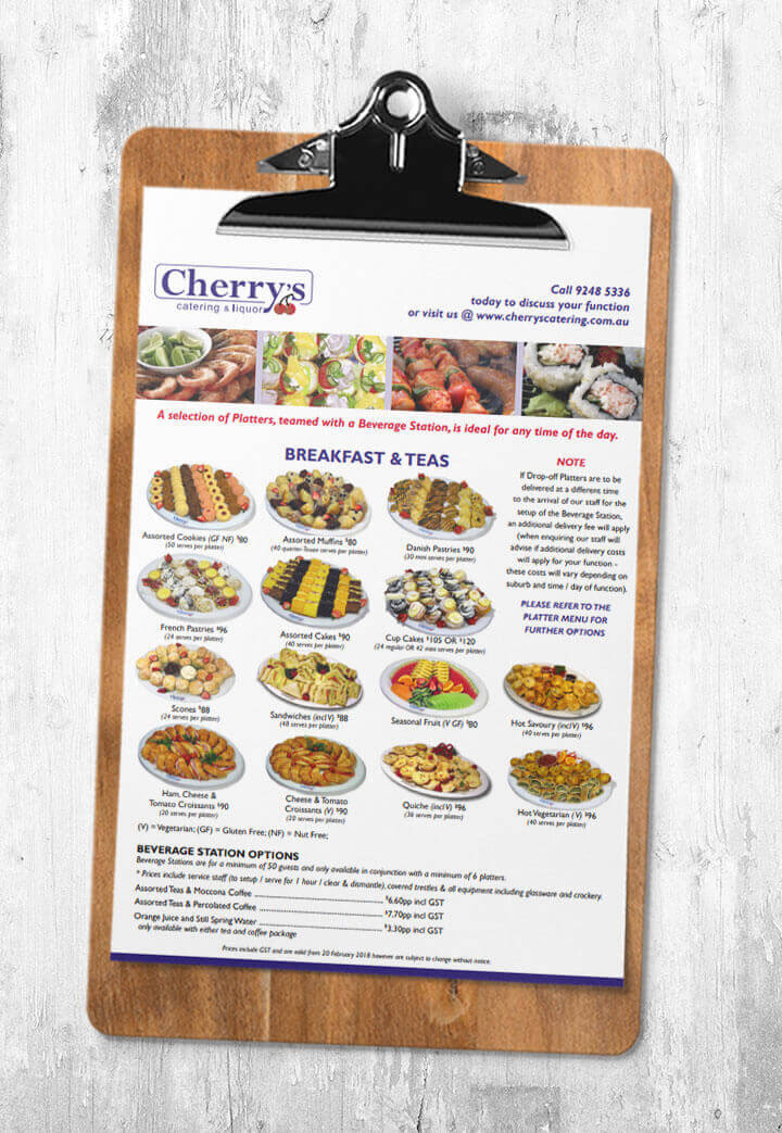 Have a Lovely Wedding Catering Services in Perth with Cherry's!