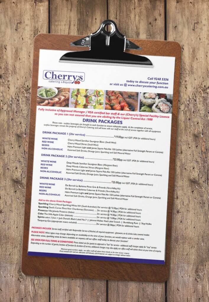 Hot, Cold, Sweet, and Savoury Catering Menus in Perth